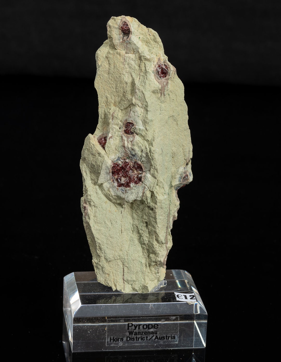 Garnet Pyrope in Serpentine Matrix Crystal With Stand 6.88 Oz Stone ...