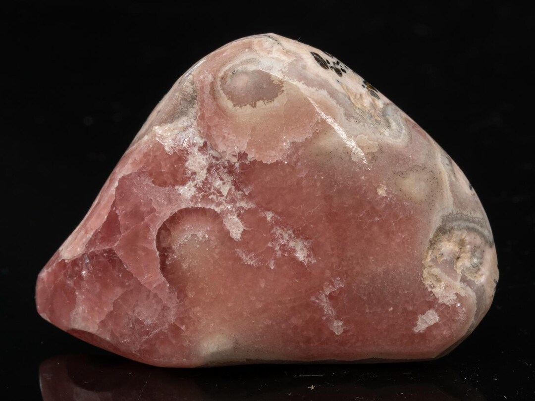 Rhodochrosite Tumbled Geode Polished Palm Stone 2.05 Oz Chakra Crystal ...