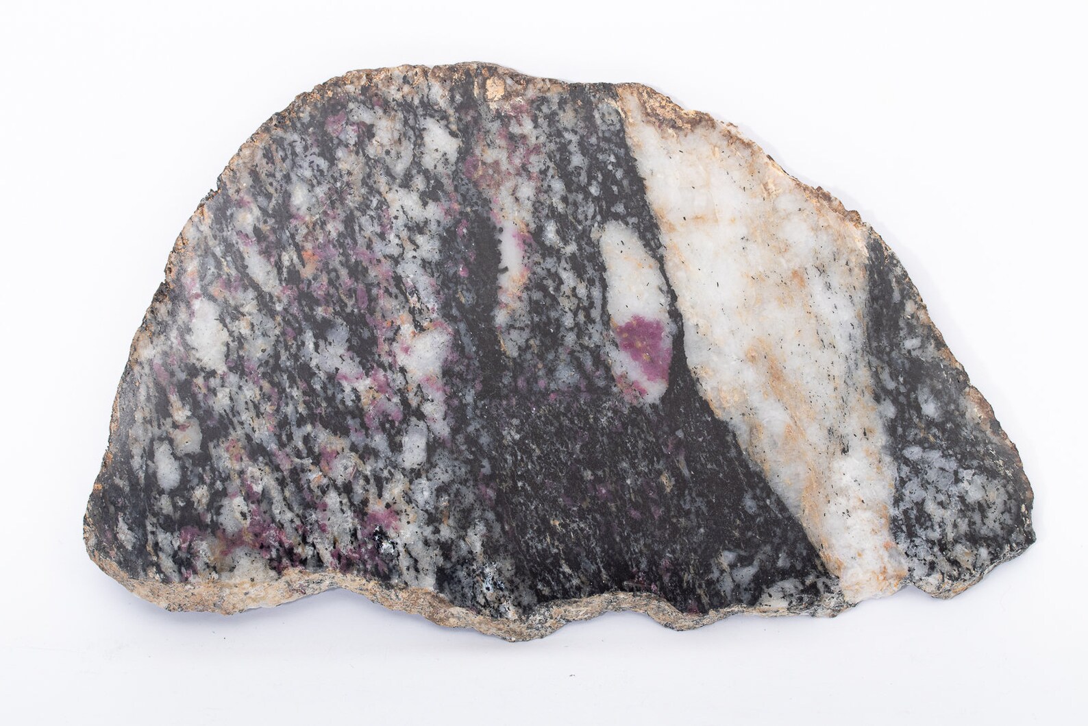 Polished EUDIALYTE Nepheline Aegirine Sliced Stone Specimen - Etsy