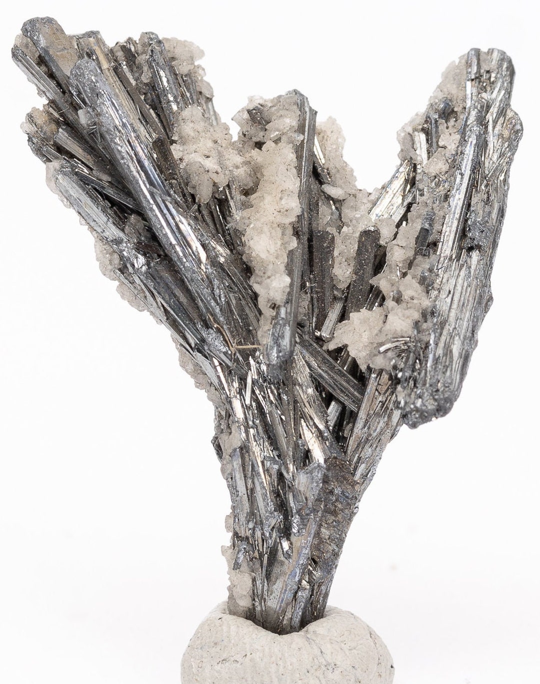 Rare ANTIMONITE STIBNITE Crystals 0.25 Oz Healing Chakra Stone Specimen ...
