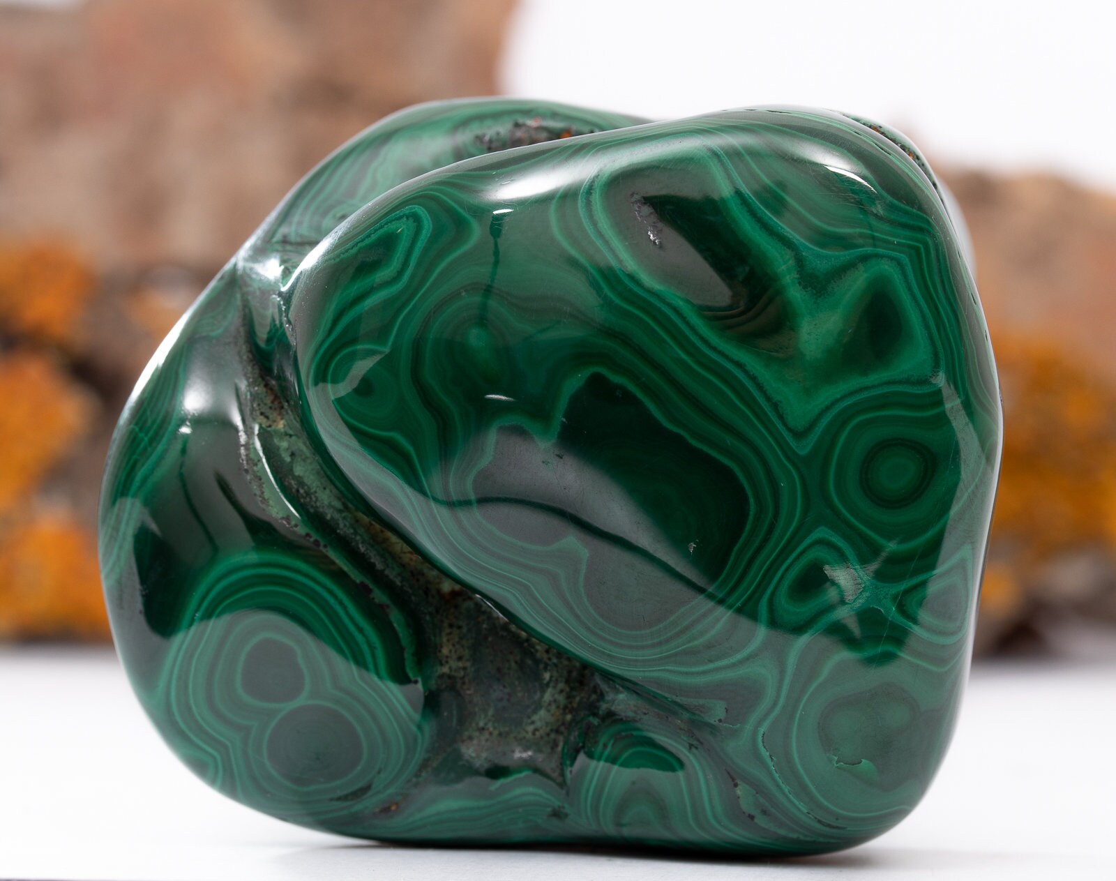 Malachite Healing Stone,Congo Polished Specimen Office Home & Living ...