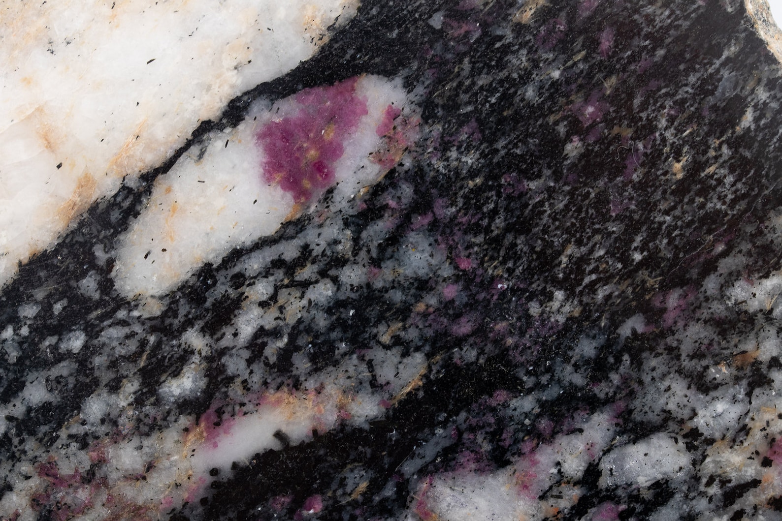 Polished EUDIALYTE Nepheline Aegirine sliced stone specimen | Etsy