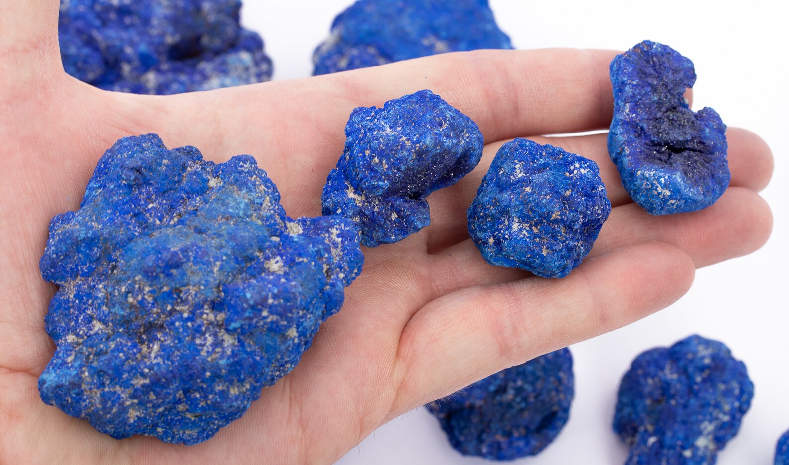 20x Blue AZURITE Crystal Geode Wholesale Worry Chakra Stone - Etsy