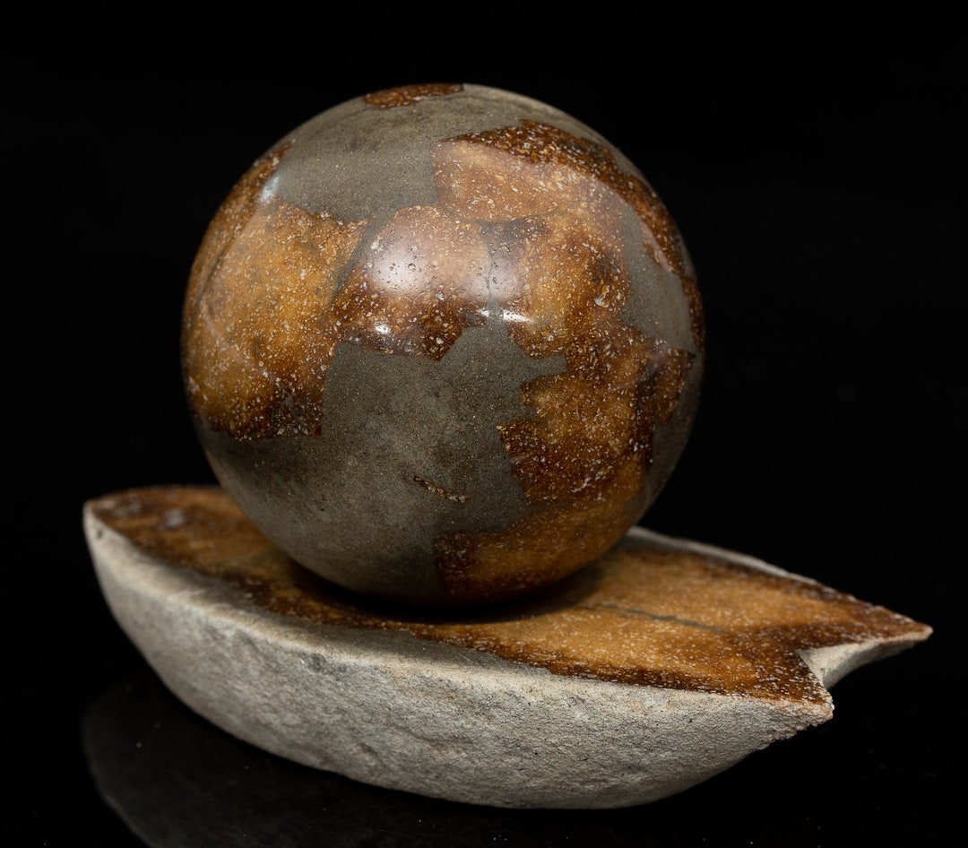 RARE GLENDONITE Sphere With Stand 1.57 Inch Healing Chakra Stone Ball ...