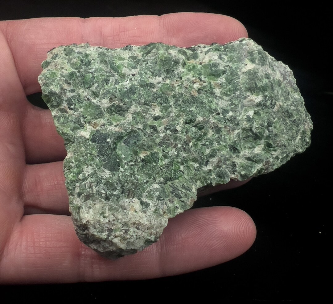 Rare CHROME DIOPSIDE Rough Crystal 5.85 Oz Chakra Stone Raw Specimen ...