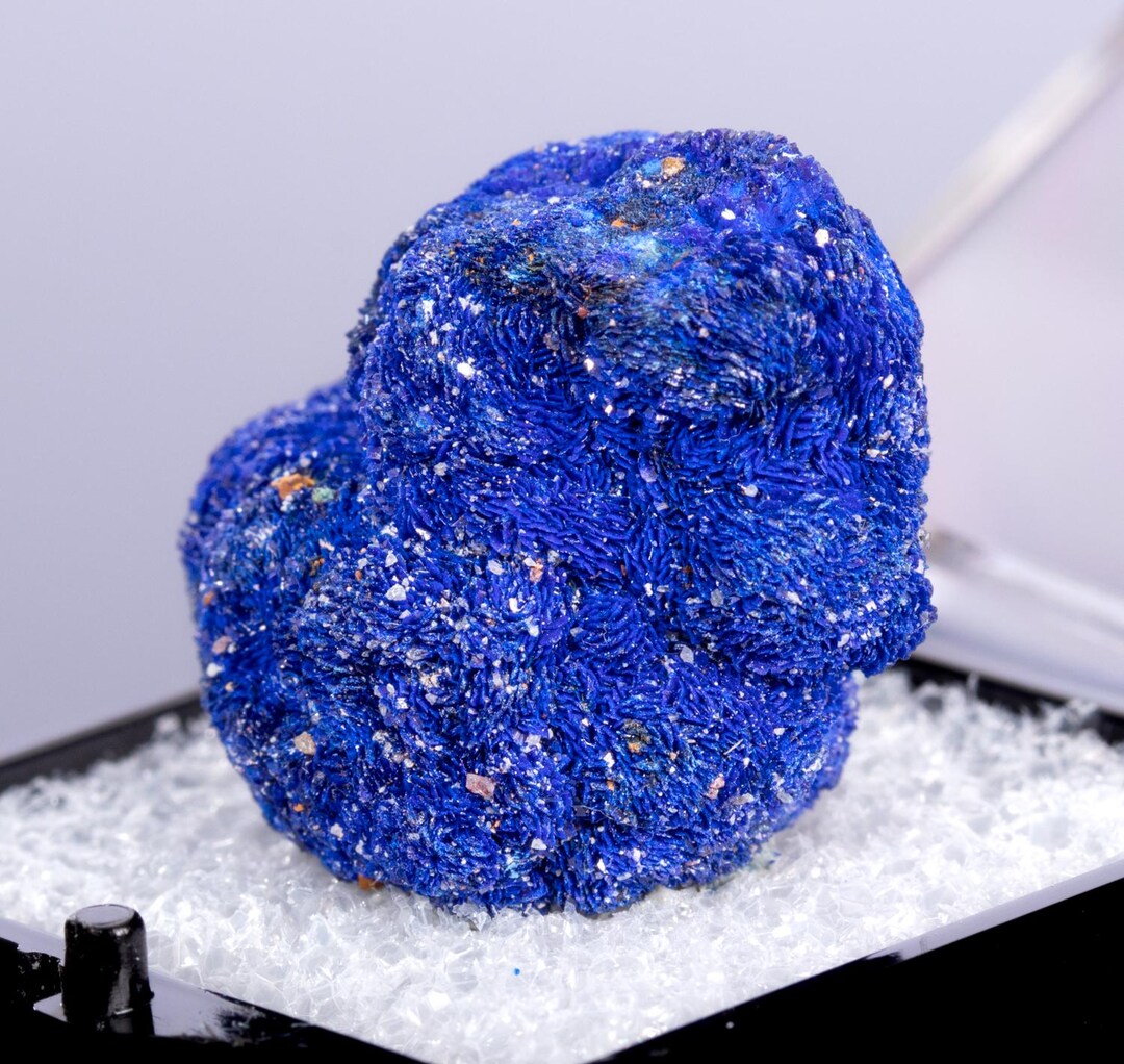 Blue AZURITE Crystal Geode 0.56 Oz Chakra Stone Specimen Thumbnail in ...
