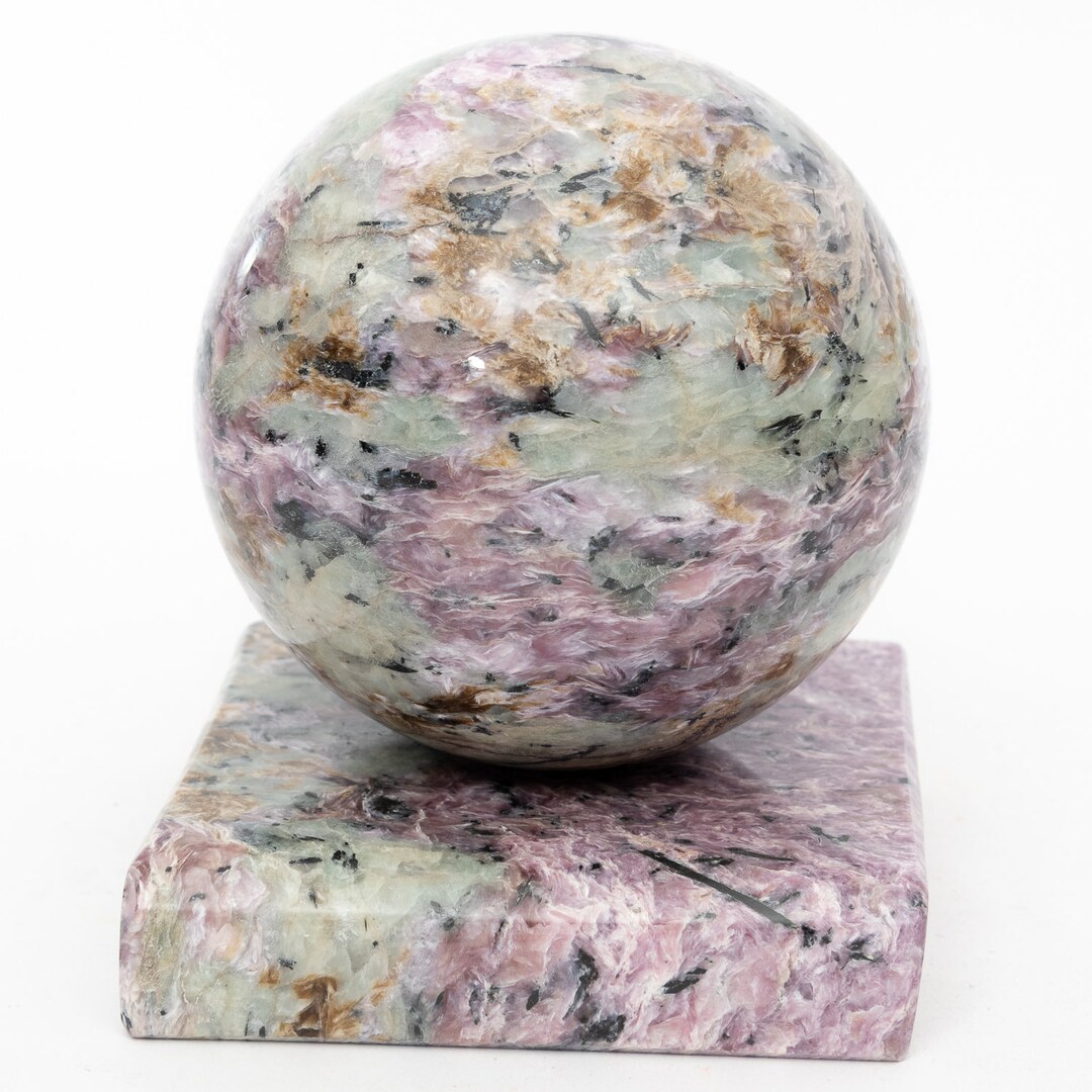 Large CHAROITE Polished Sphere Stone With Stand 3.42 Inch Healing ...