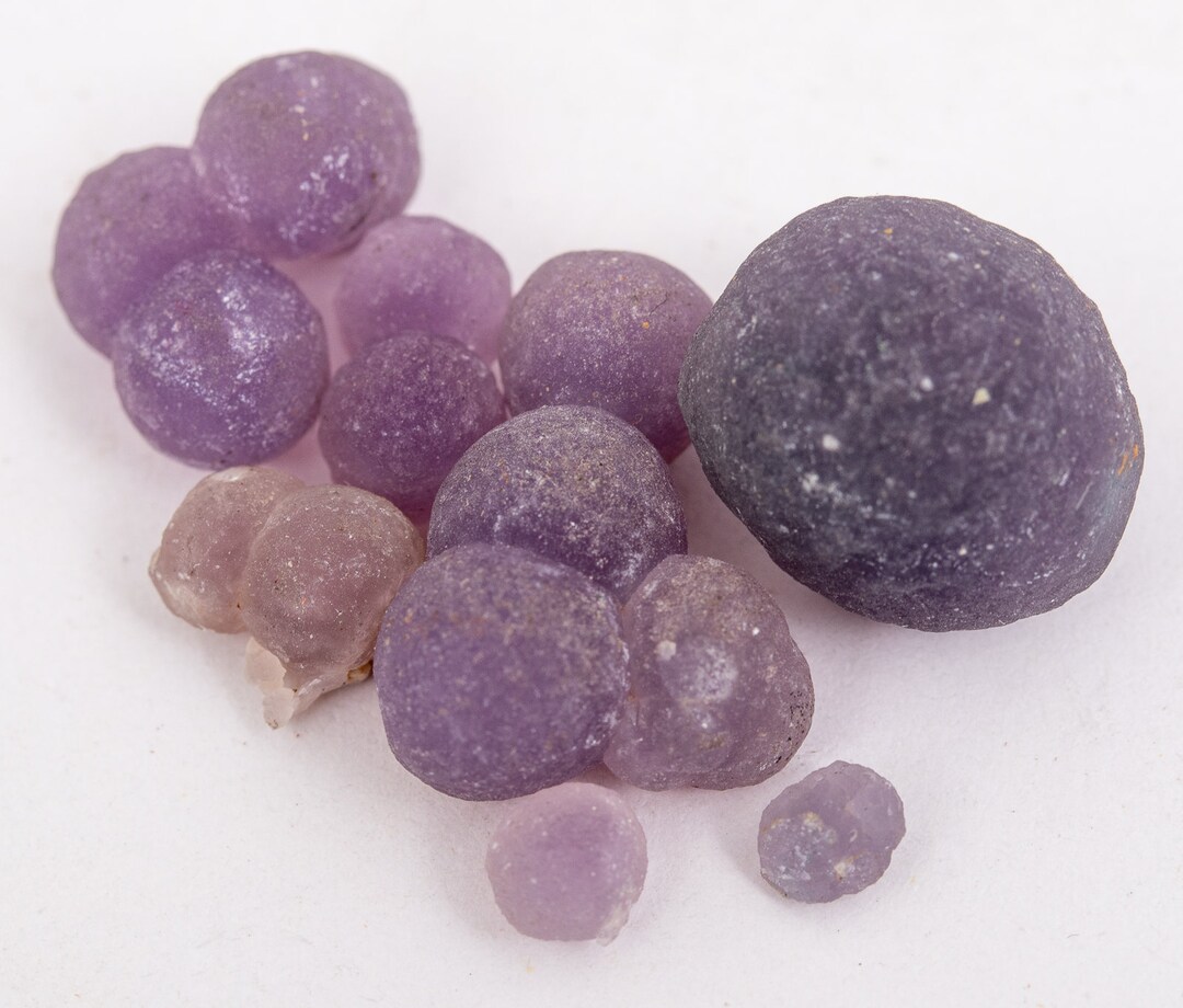 GRAPE ACHAT Lila BOTRYOIDAL Chalcedon Kristalle Chakra Stein #8166P ...