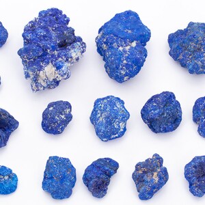 20x Blue AZURITE Crystal Geode Wholesale, Worry Chakra Stone 2.2 LBS ...