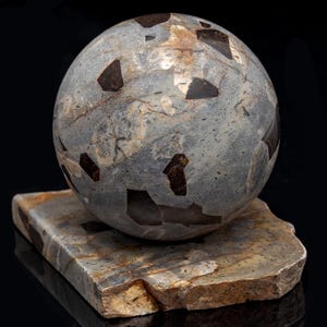 STAUROLITE in MUSCOVITE Shale Sphere With Feldspar Inclusions Crystal 3 ...