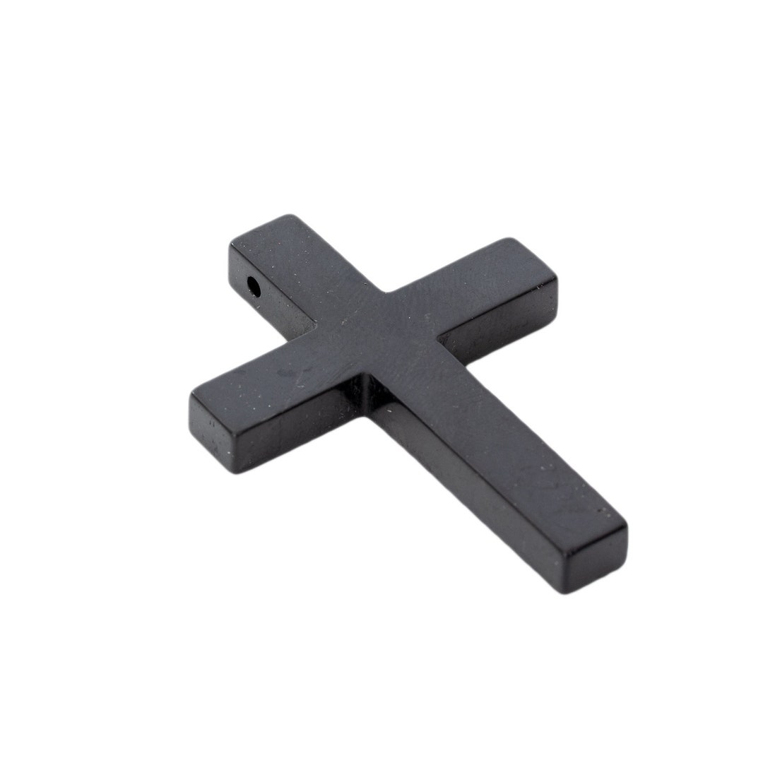 Authentic Shungite CROSS CHRISTIAN Pendant Chakra Healing Crystal 50mm ...