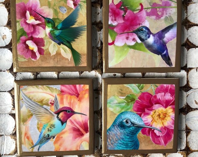 Hummingbird Coasters Plastic Canvas Pattern Home Decor - Etsy