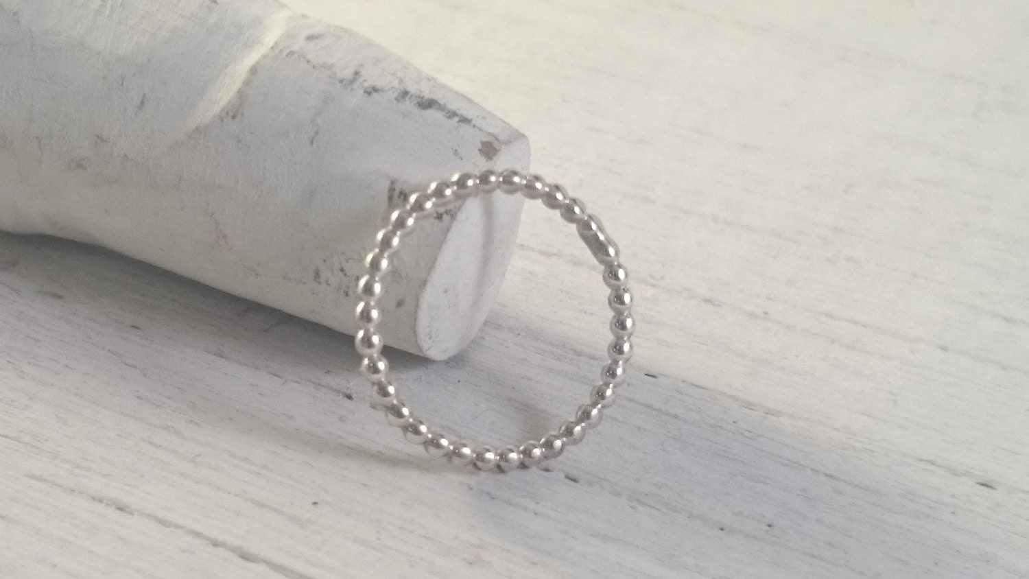 Solid Sterling Silver Beaded Ring. Beautiful delicate ring | Etsy