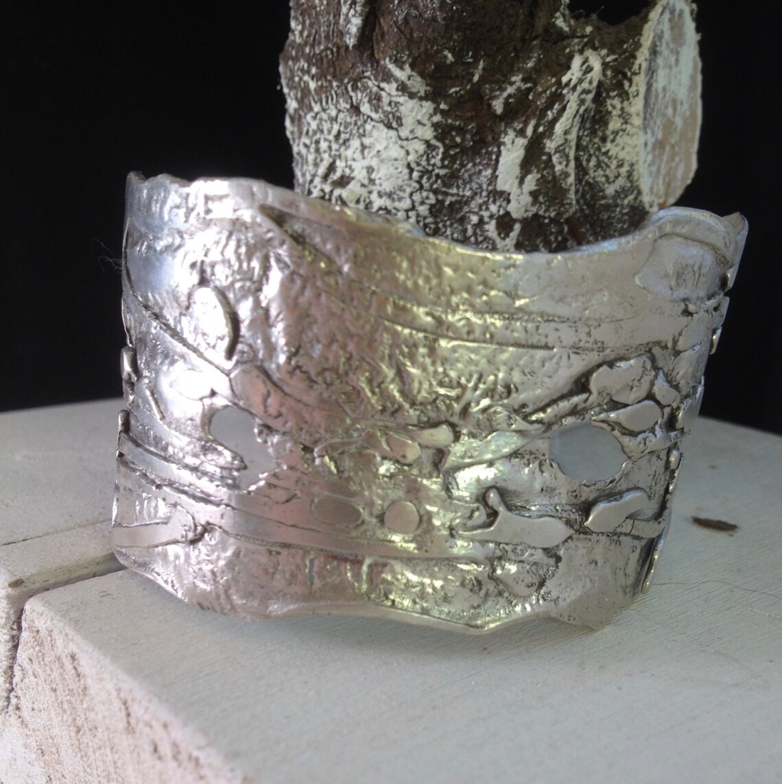 Solid Sterling Silver Cuff Bracelet - Etsy UK