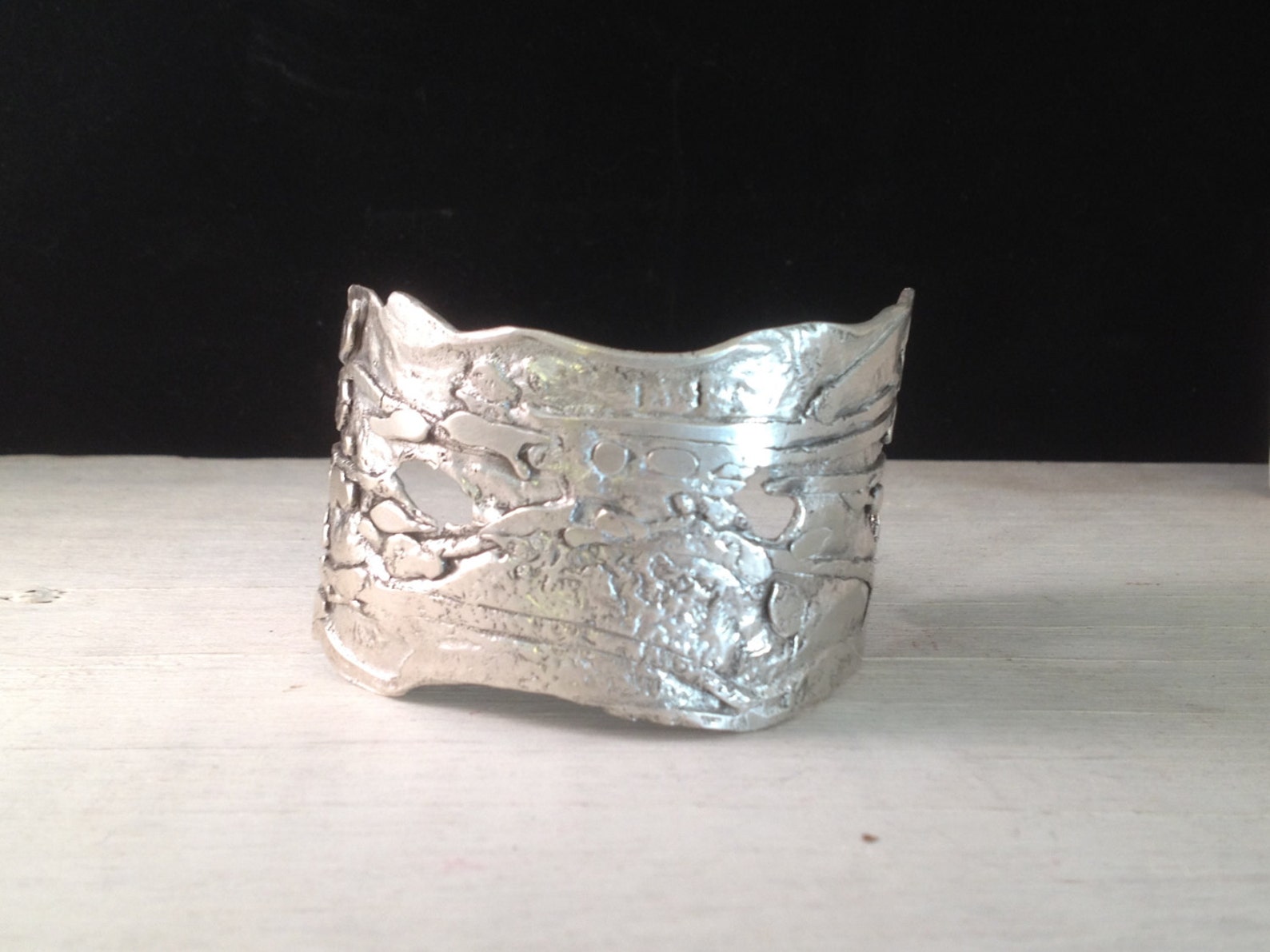 Solid Sterling Silver Cuff Bracelet - Etsy UK