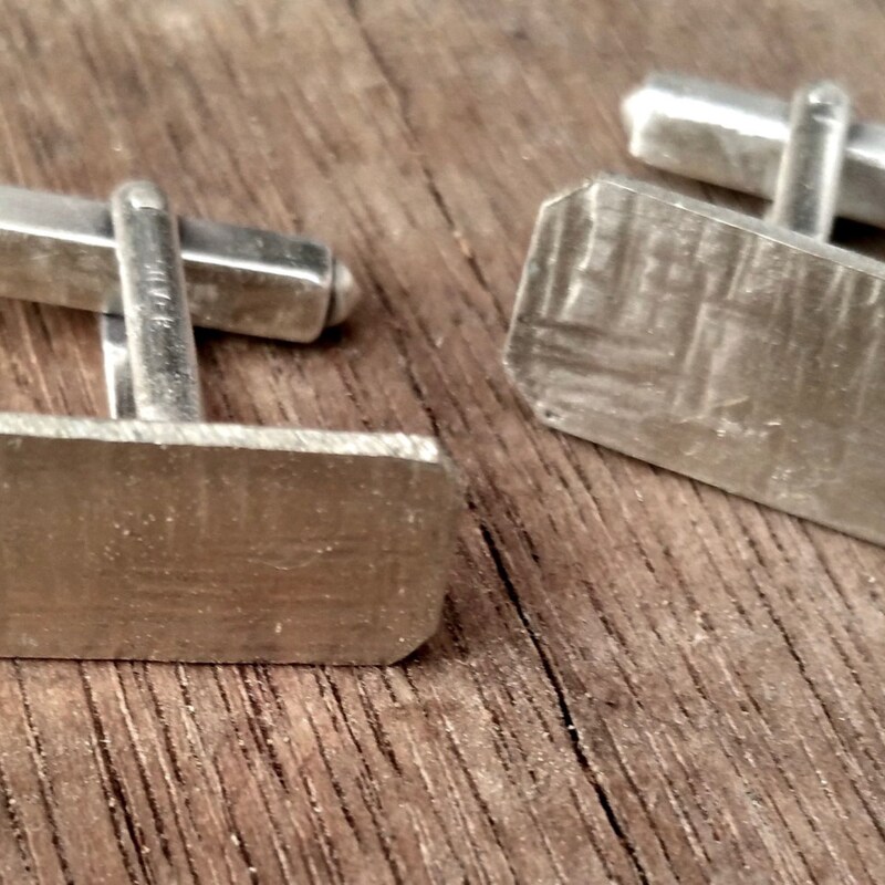Silver Cufflinks - Etsy