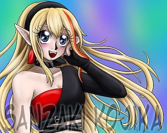 Vtuber Mchikomame Papercraft Pepakura 3D Model Paper - Etsy