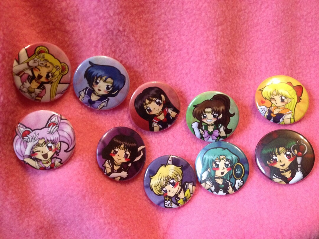 Sailor Moon Buttons - Etsy