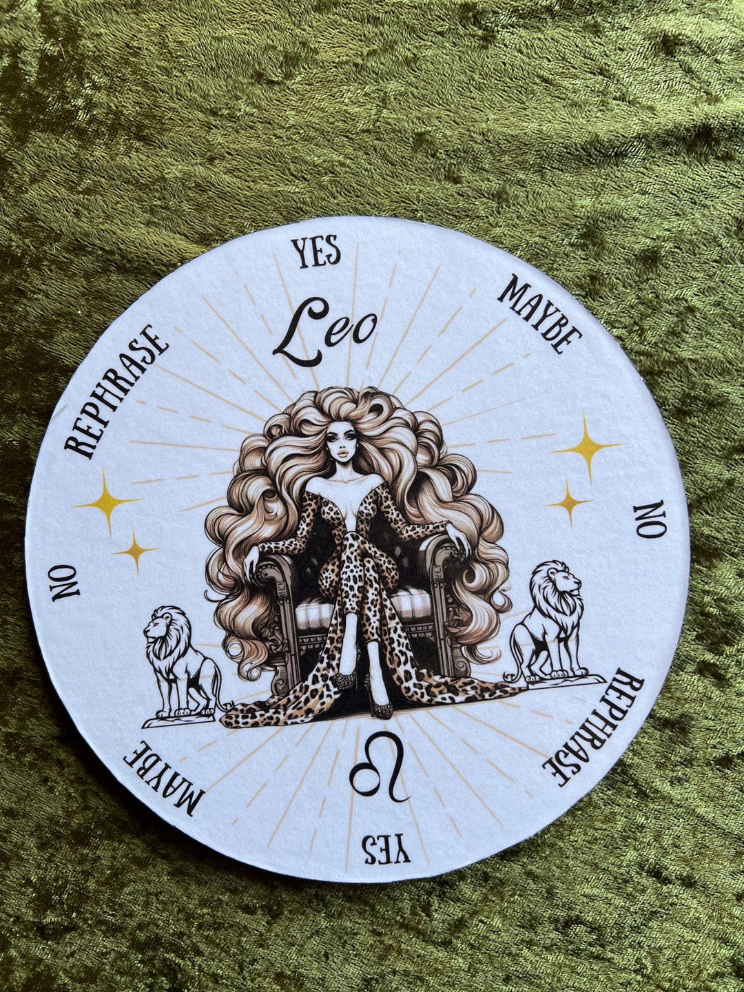 Leo Zodiac Sign Pendulum Board/ Divination Board - Etsy