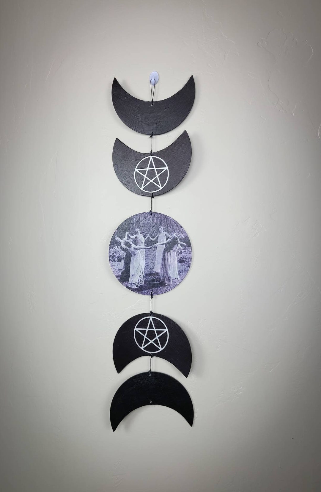 Coven Witches Moon Phase Wall Hanging/ Wall Decor/ Witch Decor - Etsy