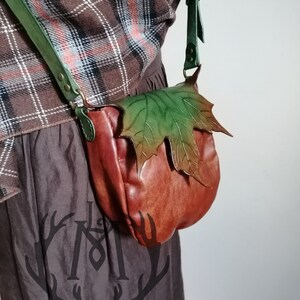 Leather Maple Leaf Bag Wood Elf Shoulder Bag Fantasy Larp - Etsy