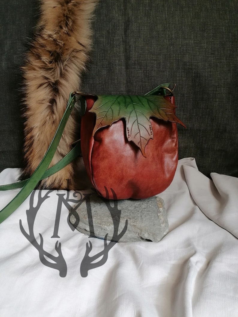 Leather Maple Leaf Bag Wood Elf Shoulder Bag Fantasy Larp - Etsy