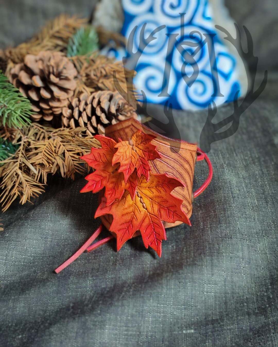 USA ONLY Special Offer - SET of 2 Maple Leaves and Wood Bracelet ...