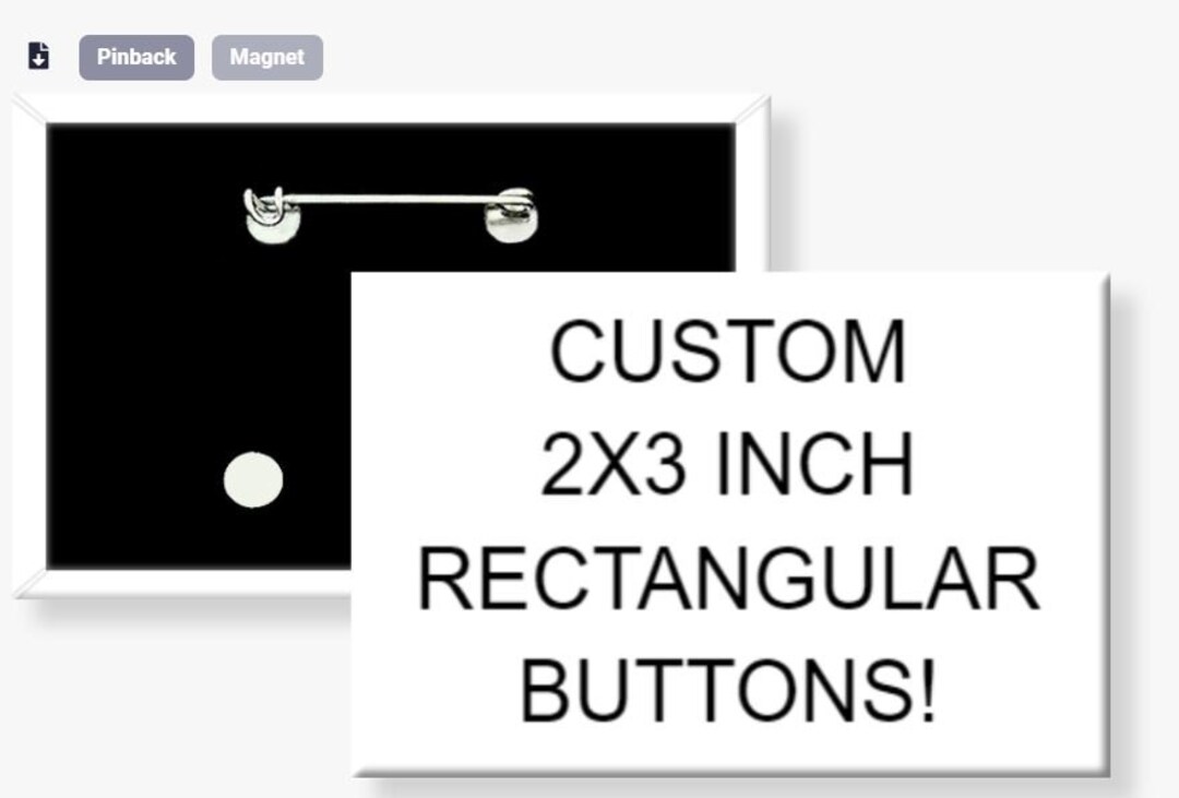 Custom buttons 2X3 inch button - Etsy Österreich