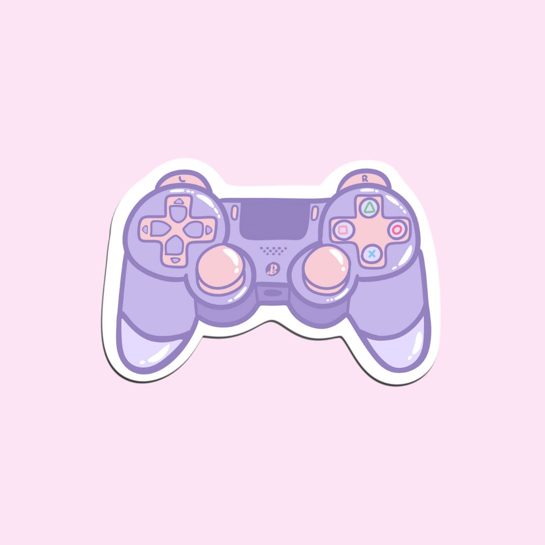 Purple Game Controller Sticker - Etsy