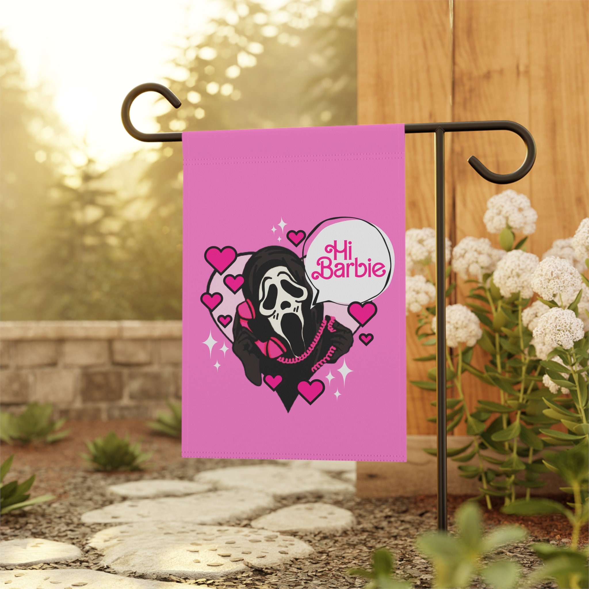 Bandera Barbie Halloween, Barbie Halloween Flag, Halloween Home Decor ...