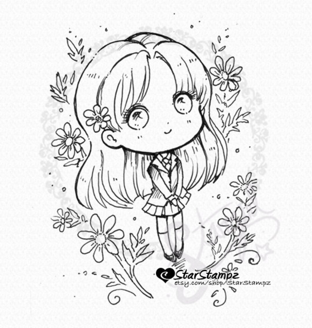 School Days DIGITAL STAMP Instant Download - Etsy