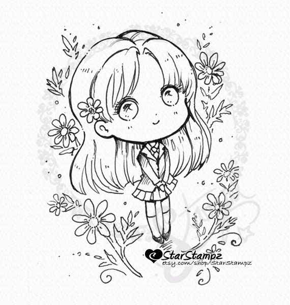 School Days DIGITAL STAMP Instant Download - Etsy