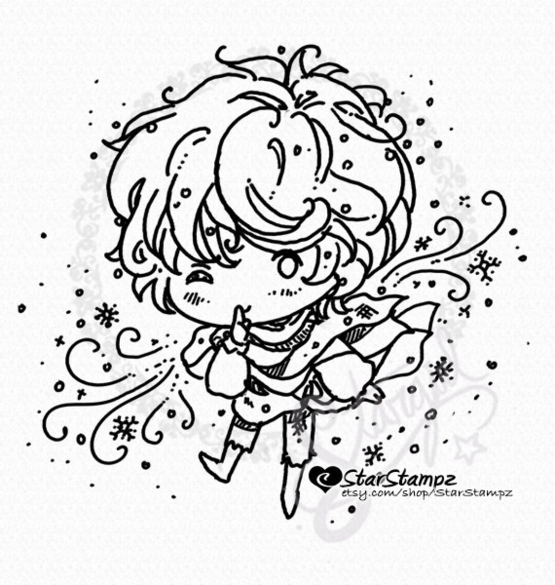Jack Frost DIGITAL STAMP Instant Download - Etsy