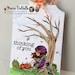 Autumn Fall Girl Reading DIGITAL STAMP Instant Download - Etsy