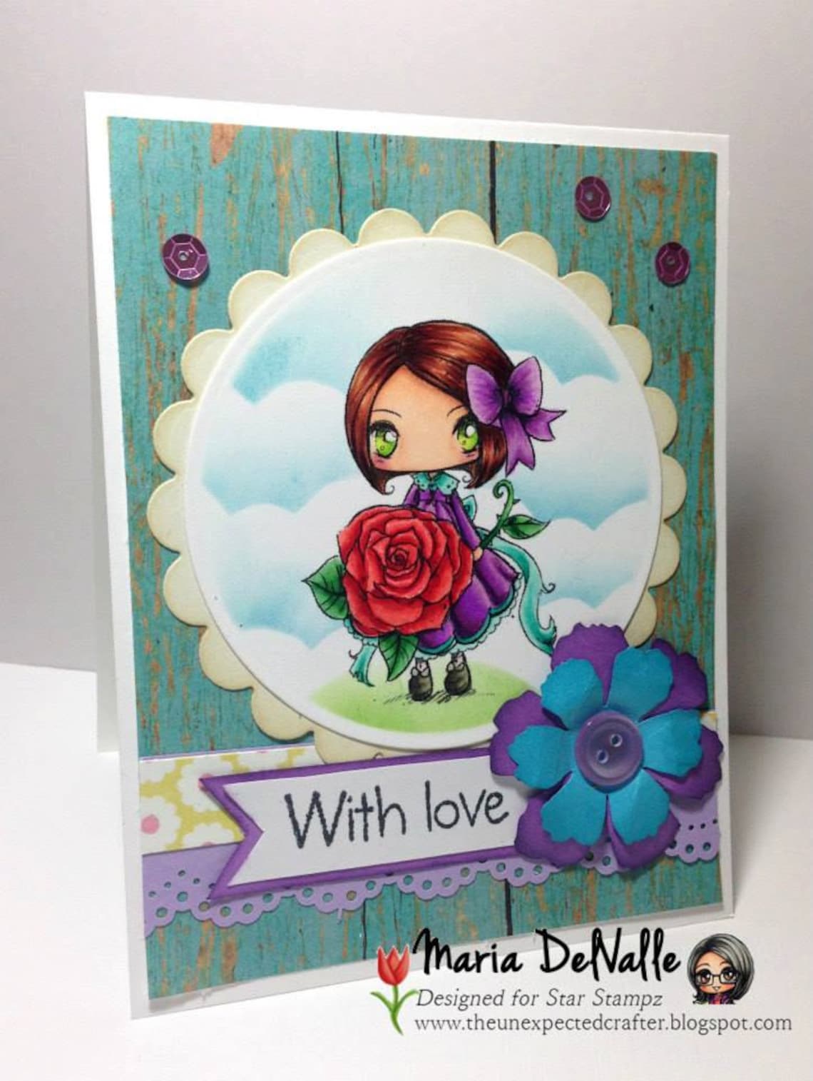 My Sweet Rose DIGITAL STAMP Instant Download - Etsy