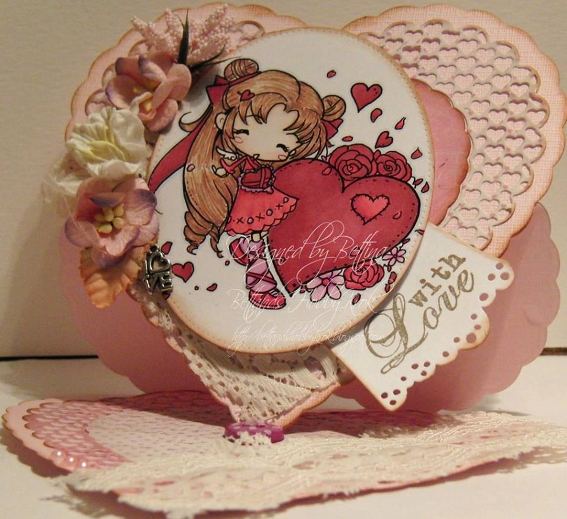 Cute Heart Valentines DIGITAL STAMP Instant Download - Etsy