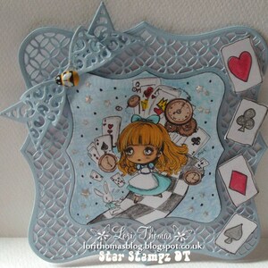 Alice Chibi DIGITAL STAMP Instant Download - Etsy