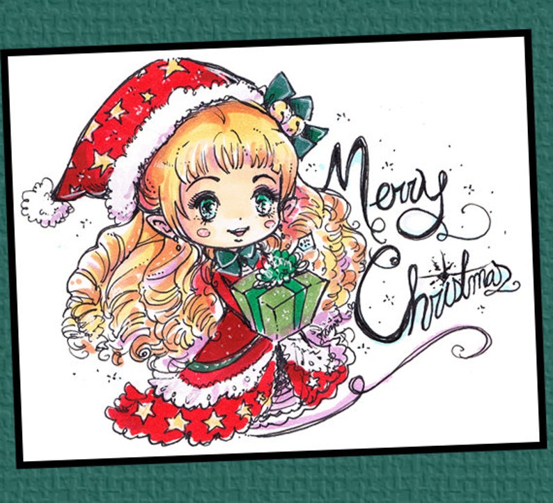 Christmas Elf DIGITAL STAMP Instant Download for Coloring or Crafts - Etsy