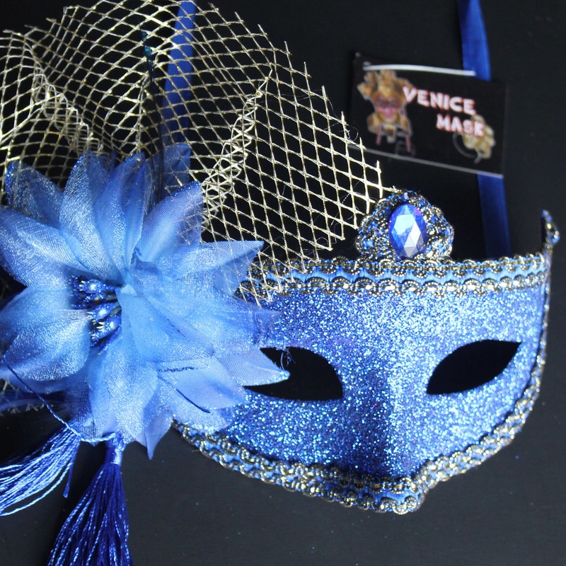 Royal Blue Mask - Etsy
