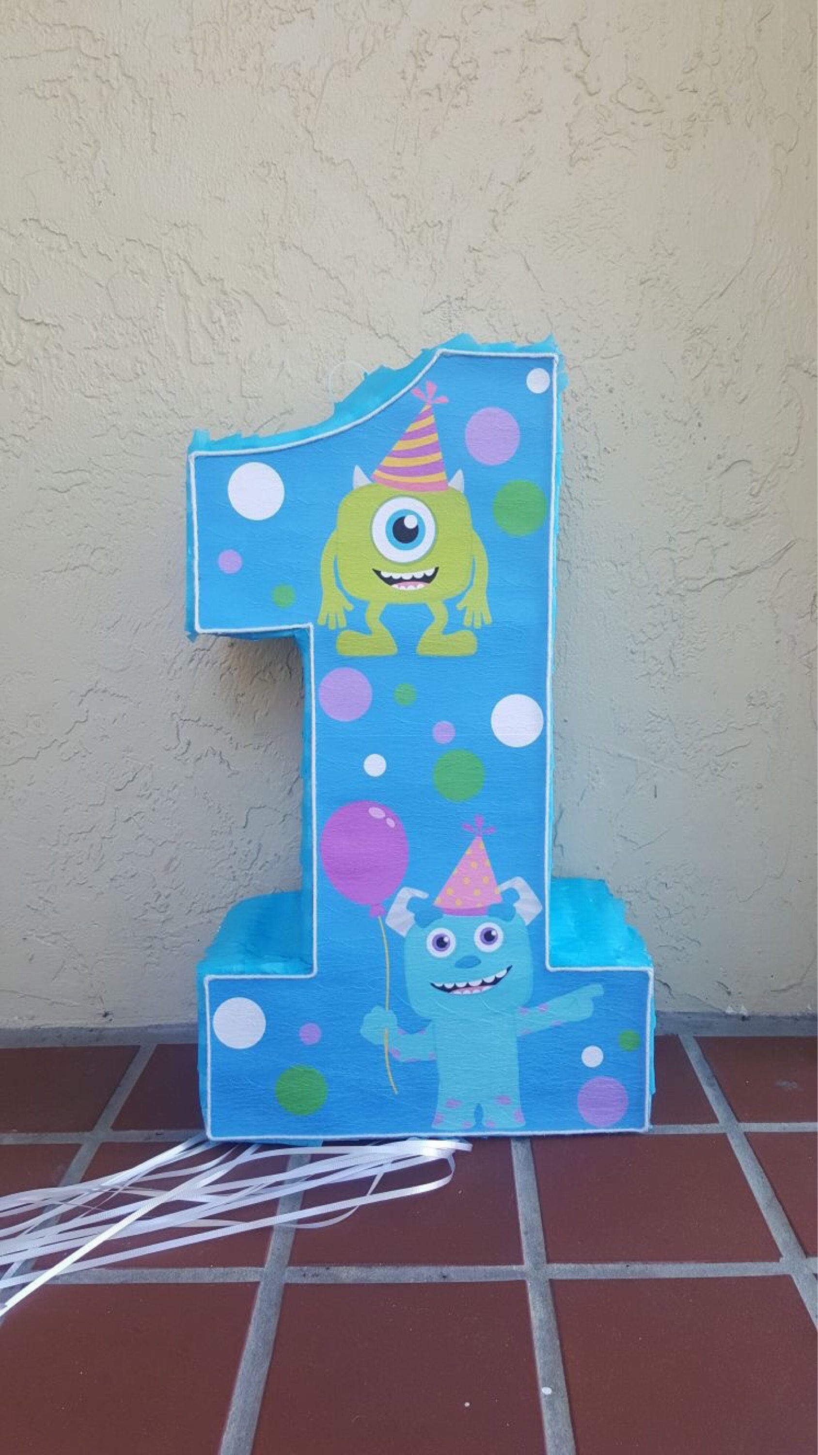 Amazing Number one little monster inc inspired Pinata party | Etsy