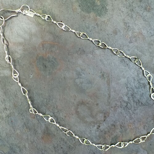 Sterling Silver Hand Fabricated Rivet Link Chain N9 - Etsy