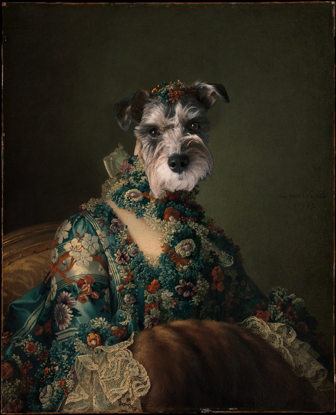 Rococo Era Historical Pet Portrait - Etsy
