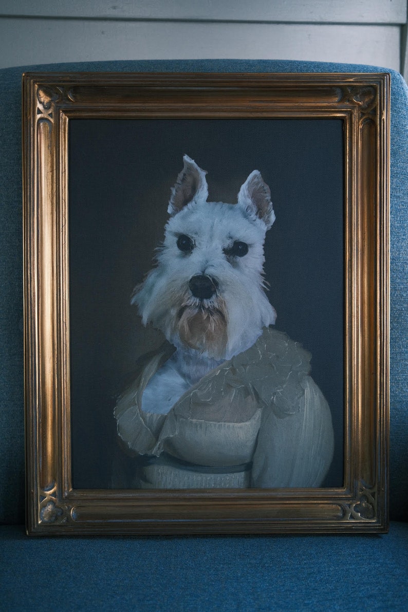 Regency Era Historical Pet Portrait - Etsy