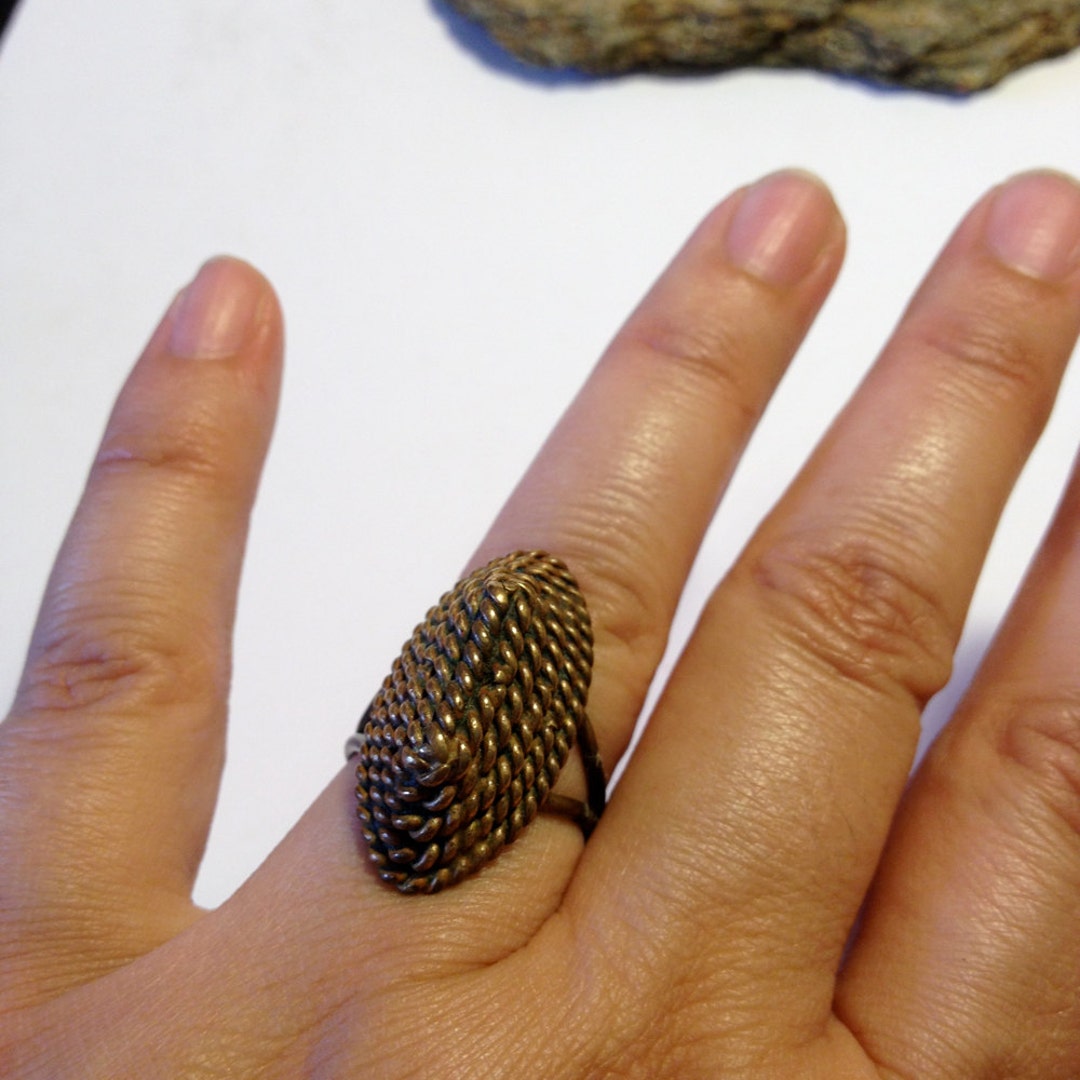 Vintage Copper Ring ,artisan Handmade Twisted Copper Wire - Etsy