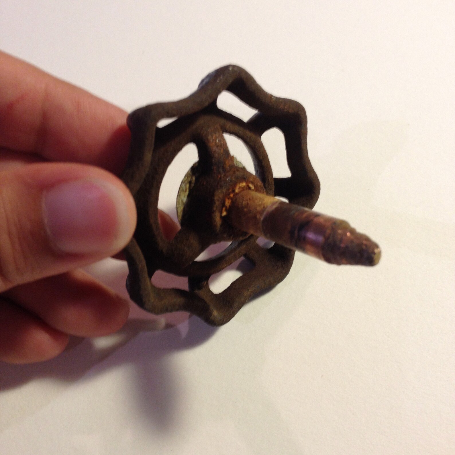 Antique Garden Faucet Knob, Rustic Faucet Handle, Vintage Industrial ...