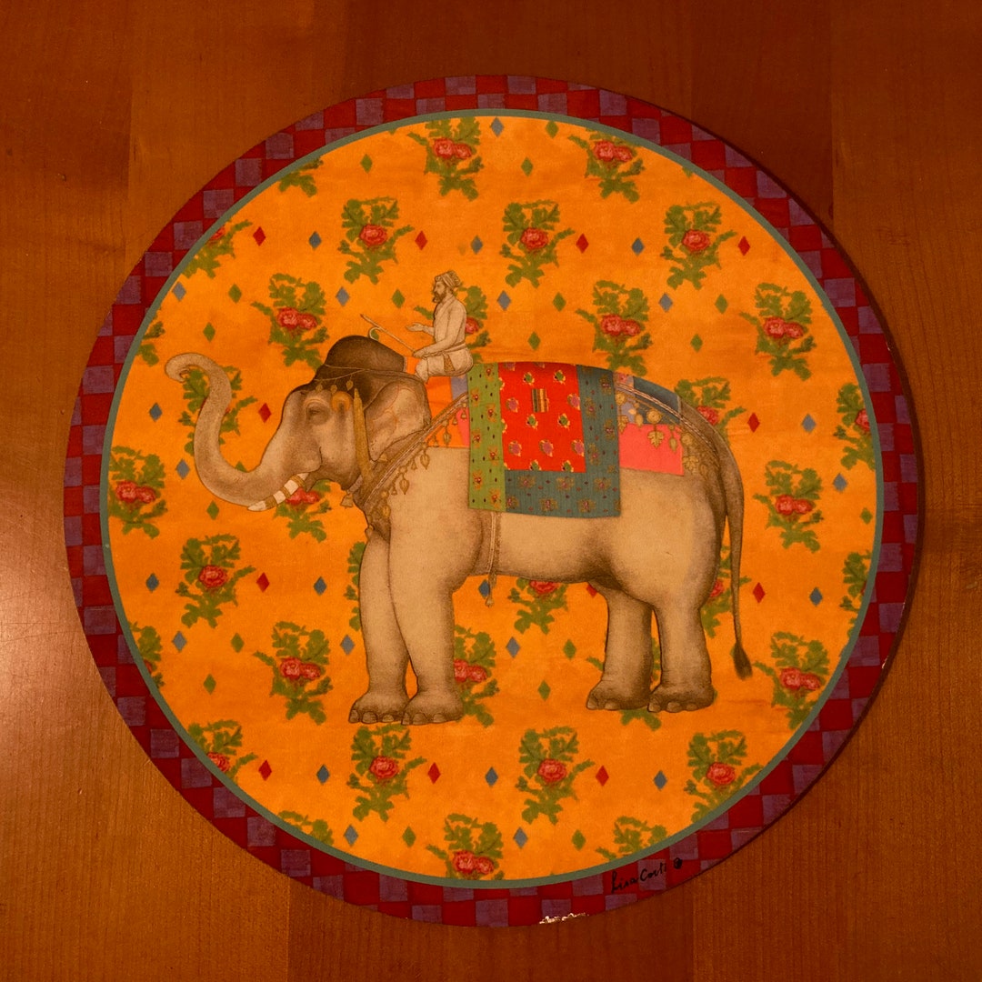 Elephant Table Decor, Table Centerpiece Coaster, Extra Large Coaster ...