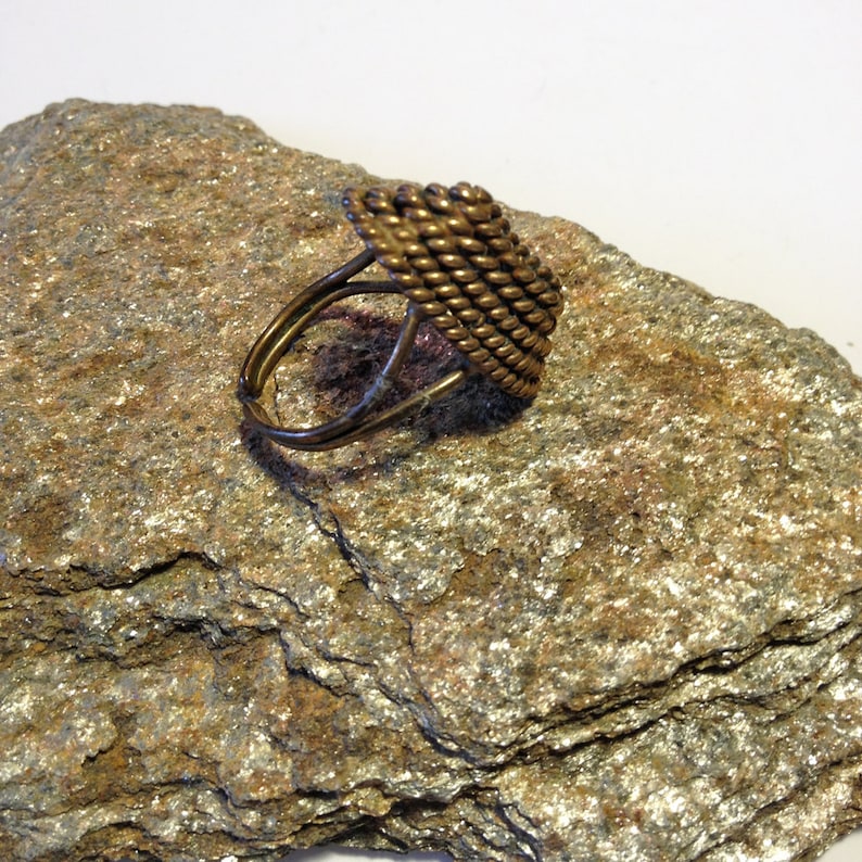 Vintage Copper Ring ,artisan Handmade Twisted Copper Wire - Etsy
