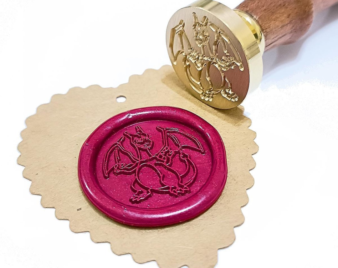 CHARIZARD Wax Seal Stamp / Japan Anime Character / Wedding Invitation ...