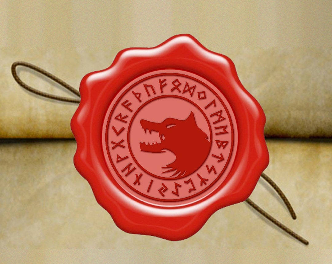 Sello de cera VIKING WOLF / Invitación de boda / Fiesta de cumpleaños ...