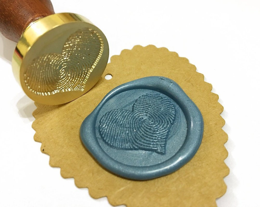 Fingerprint Heart Wax Seal Stamp: Wedding Invitation Starter Set - Etsy